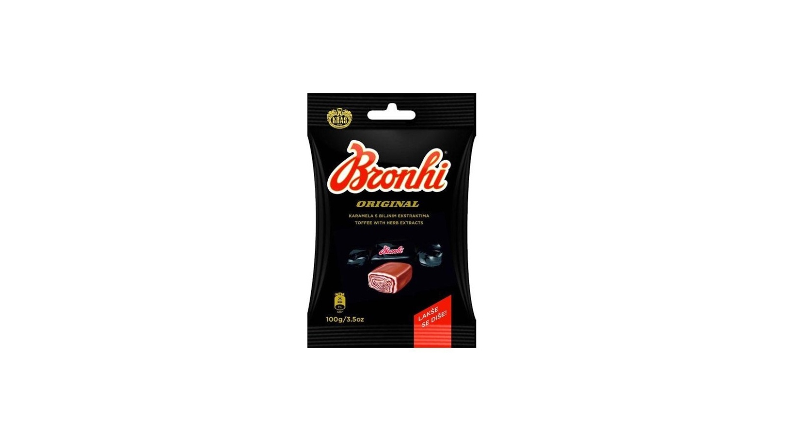 Bomboni KRAŠ Bronhi original 100g - Cjenoteka
