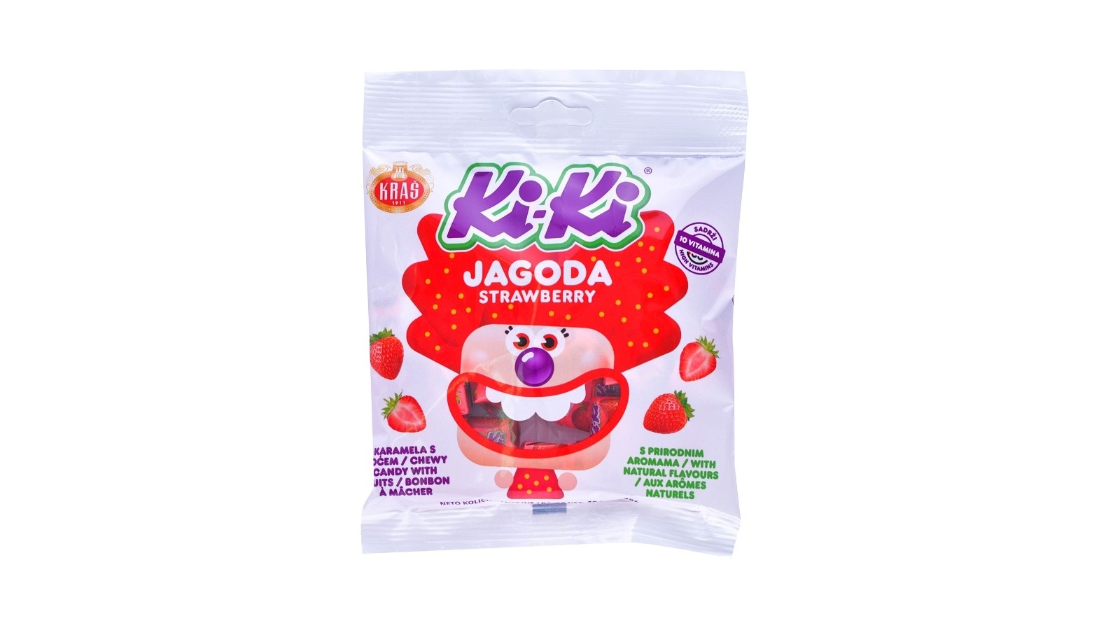 Bomboni KRAŠ Kiki jagoda 100g - Cjenoteka