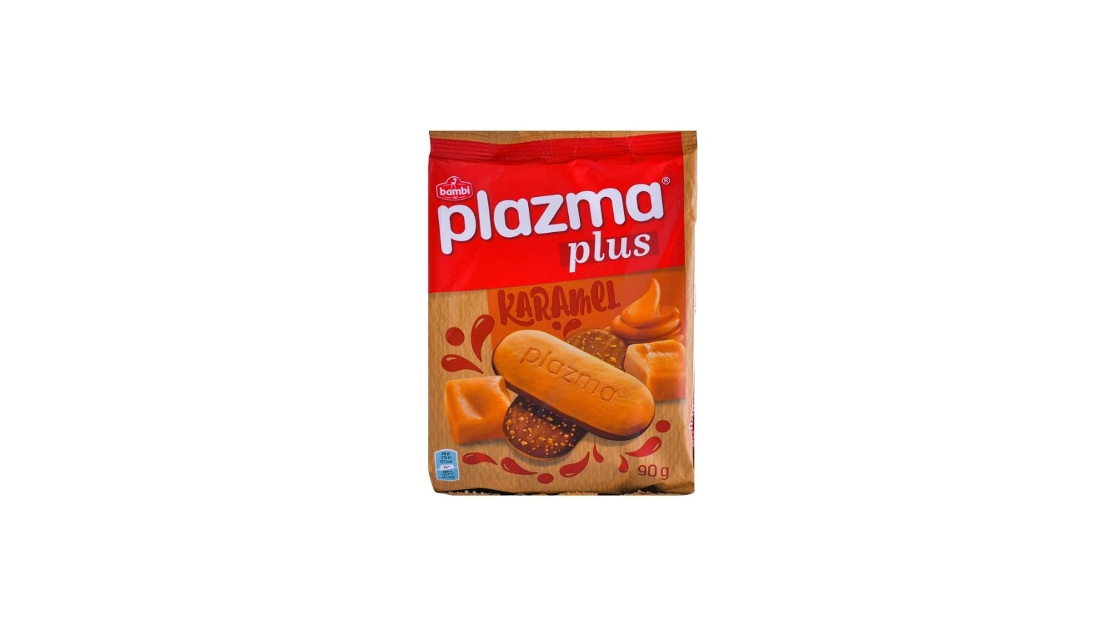 Keks Bambi PLAZMA plus karamela 90g - Cjenoteka