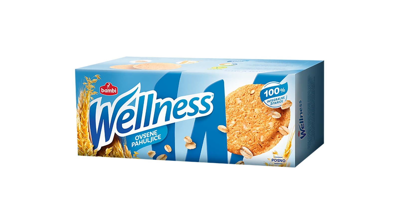 Keks WELLNESS Zobene pahuljice 210g - Cjenoteka