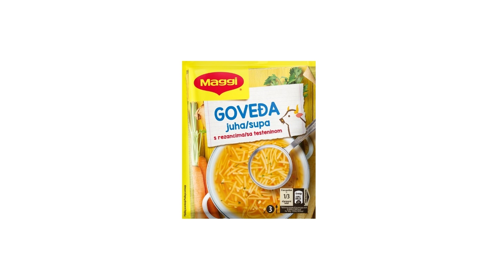 Juha MAGGI goveđa tjestenina 37g - Cjenoteka
