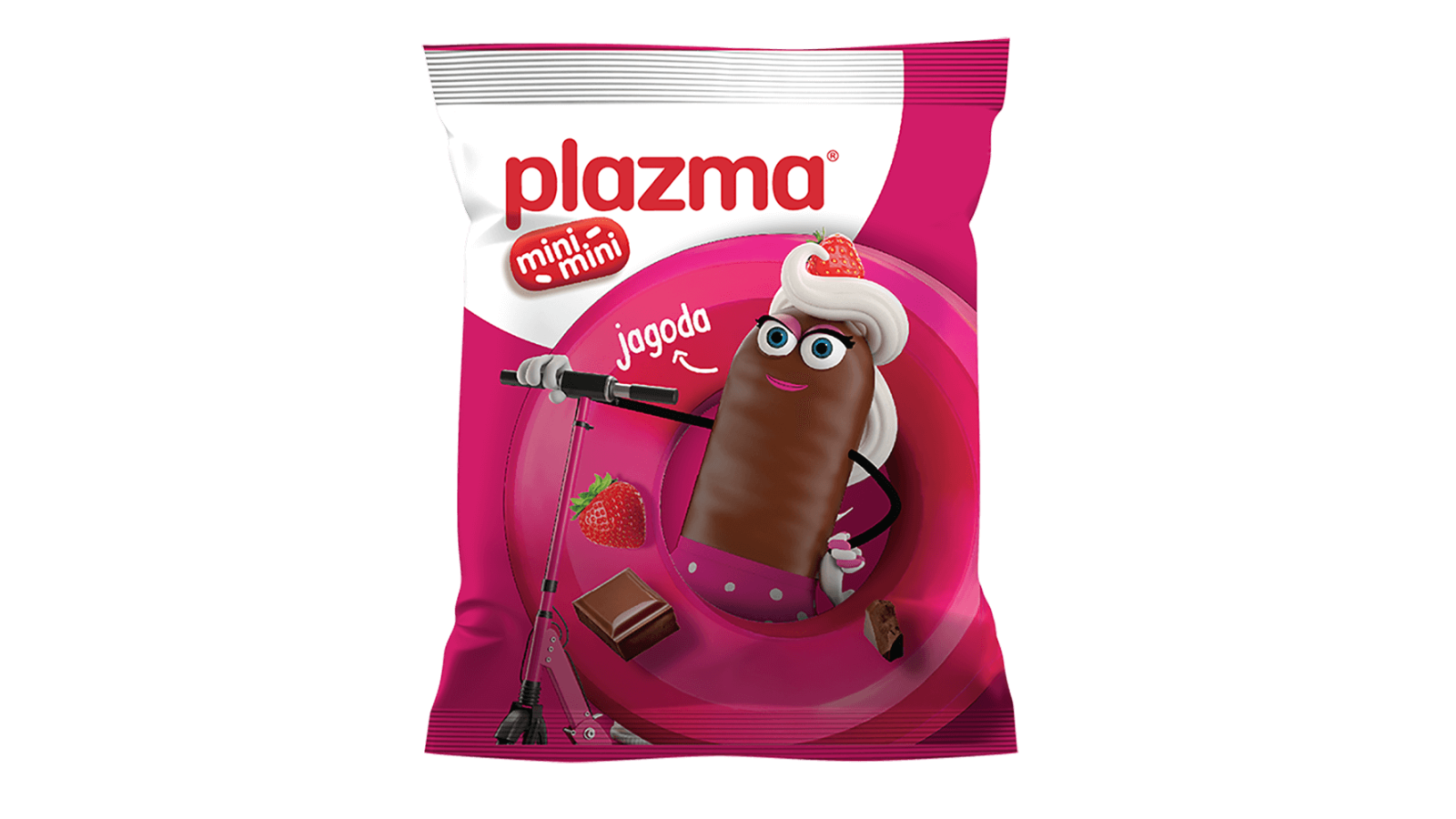 PLAZMA keks mini mini jagoda milkshake 55g - Cjenoteka