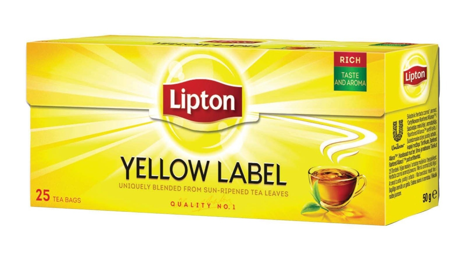 LIPTON crni čaj yellow label 50g - Cjenoteka