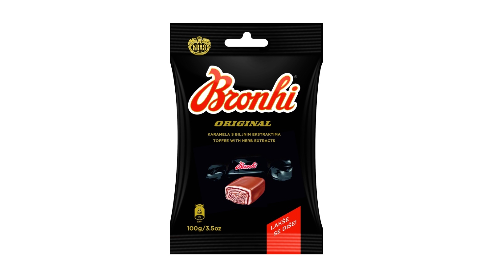 Bomboni KRAŠ Bronhi original 200g - Cjenoteka