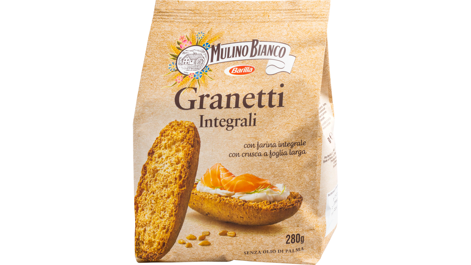 Dvopek MULINO BIANCO Granetti integralni 280g - Cjenoteka
