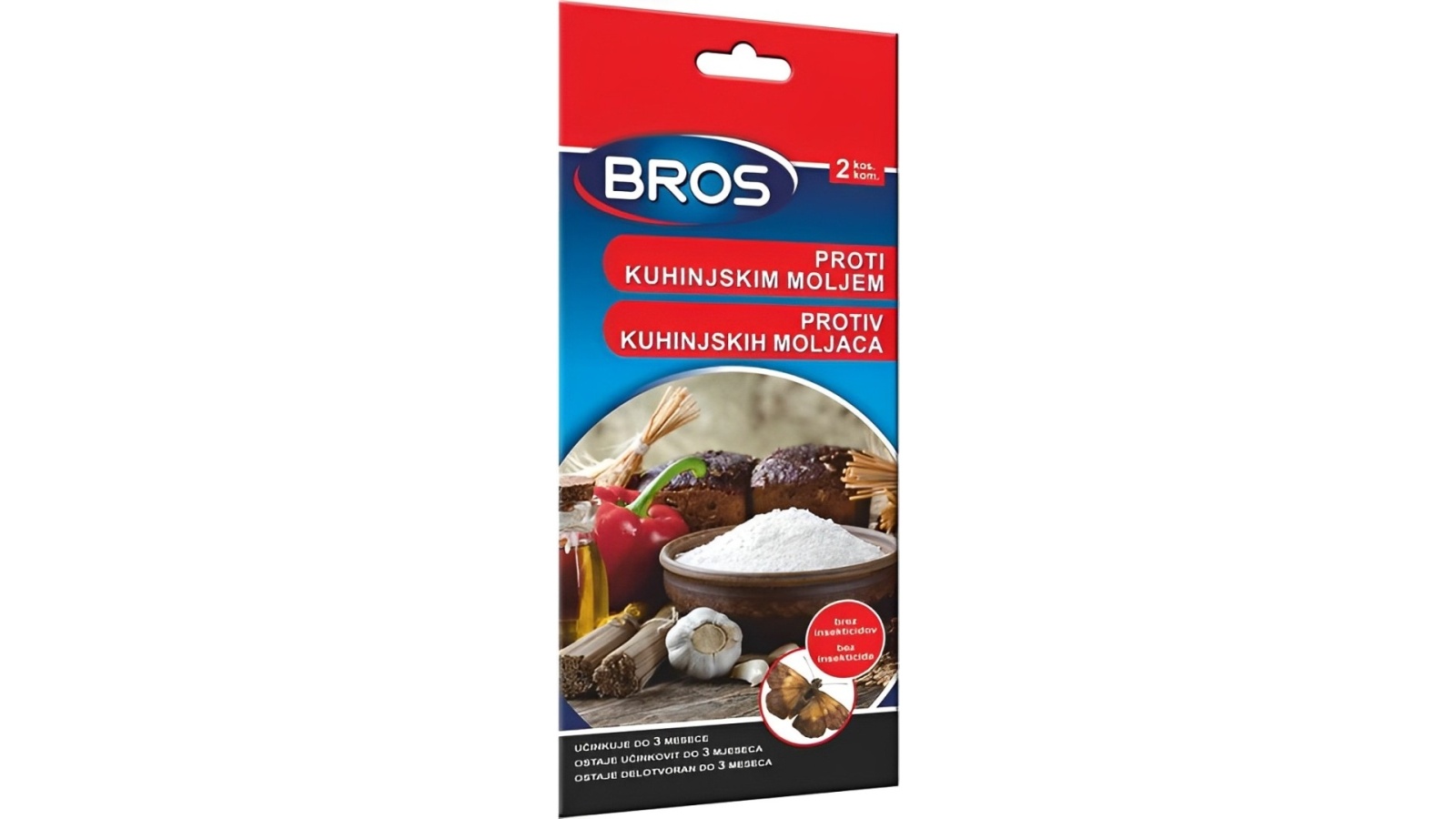 BROS sredstvo protiv kuhinjskih moljaca 2kom - Cjenoteka