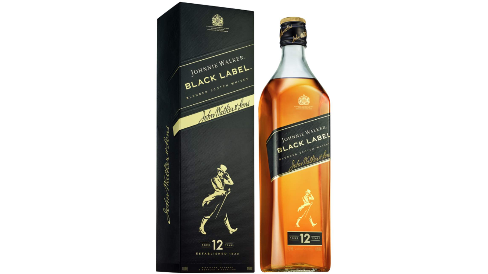 Viski JOHNNIE WALKER Black label kutija 1l - Cjenoteka