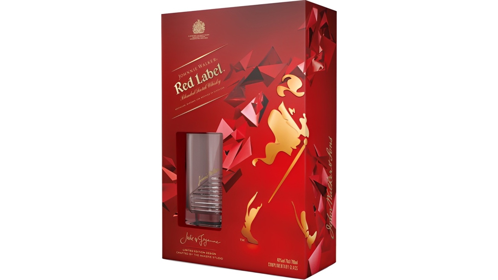 Viski JOHNNIE WALKER red label 0,7l + 2 čaše - Cjenoteka