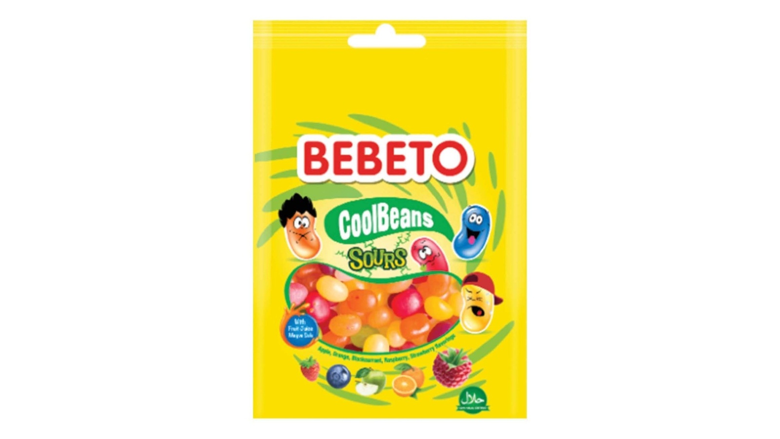 Gumeni bomboni BEBETO cool beans sour mix 60g - Cjenoteka