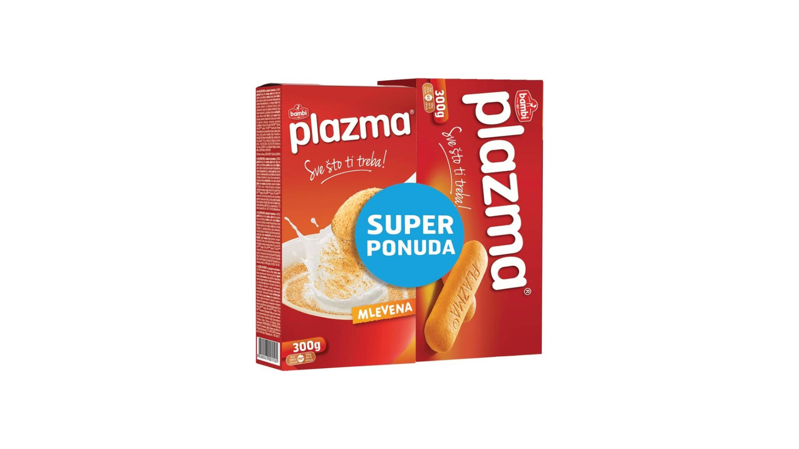 PLAZMA keks 300g + PLAZMA mljevena 300g XXL - Cjenoteka