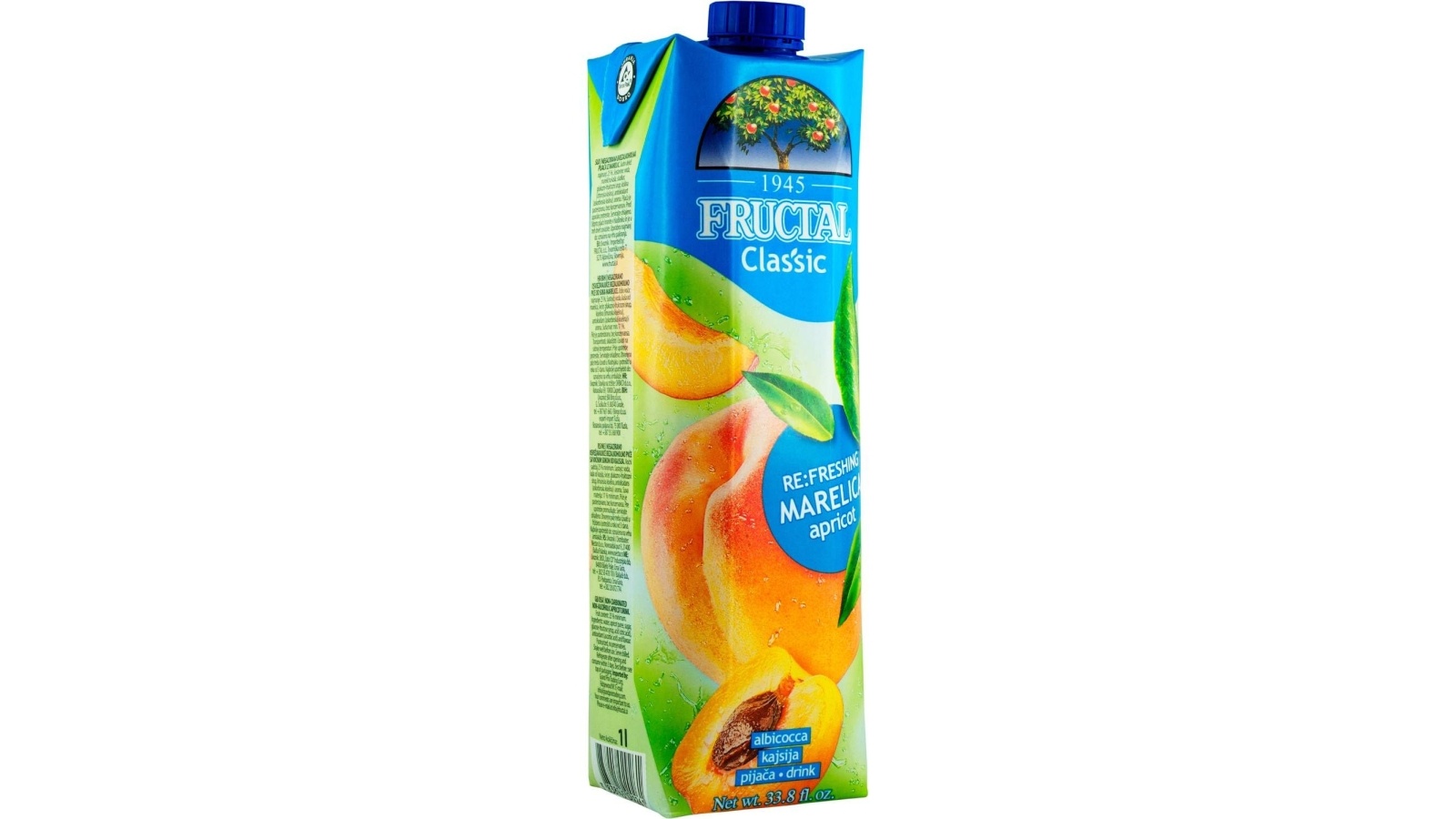 Voćni sok FRUCTAL Classic marelica 1l - Cjenoteka