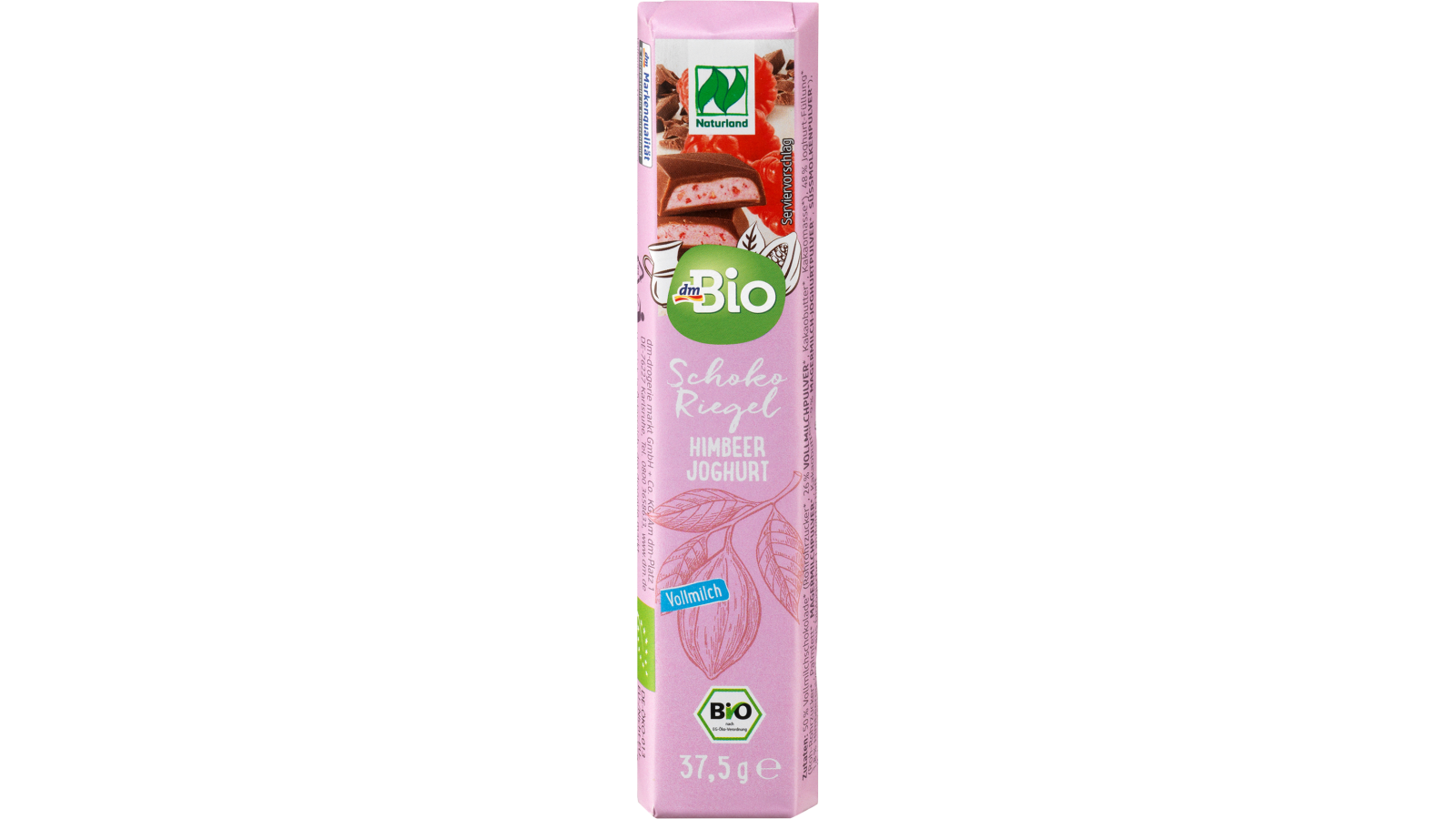 Čokoladica DM BIO maline i jogurt 37,5g - Cjenoteka