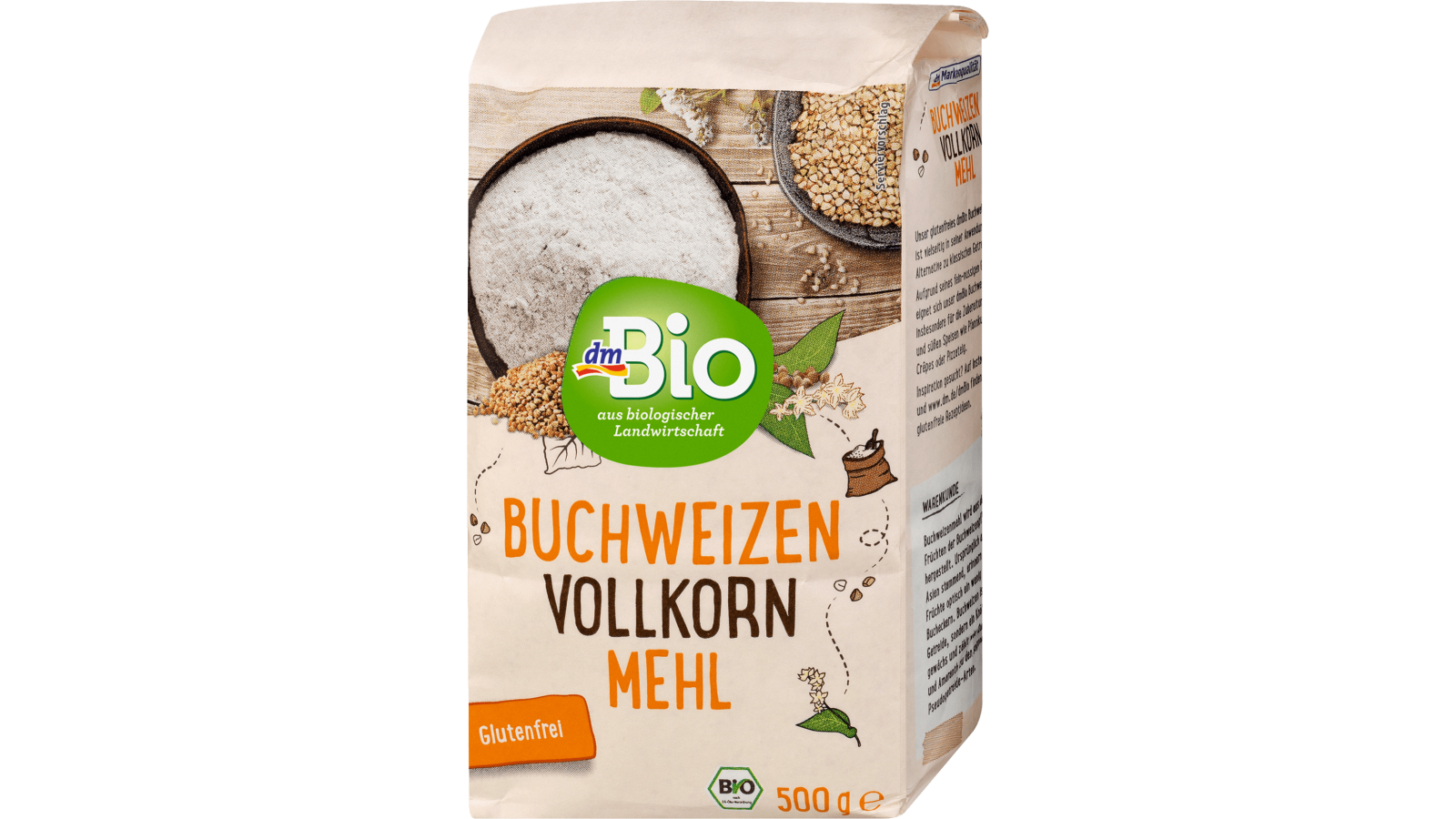 DM BIO integralno brašno od heljde organsko 500g - Cjenoteka