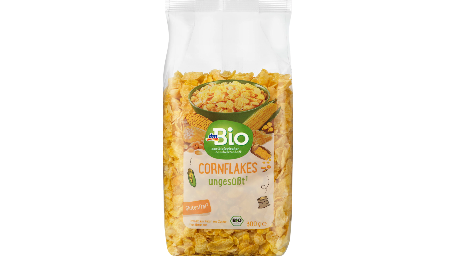 Kornfleks DM BIO nezaslađen 300g - Cjenoteka