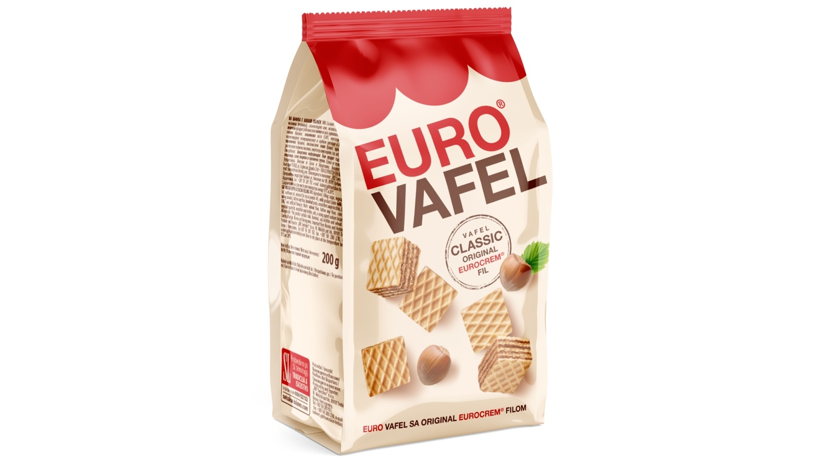 Napolitanka SWISSLION Eurovafel kocka 200g - Cjenoteka