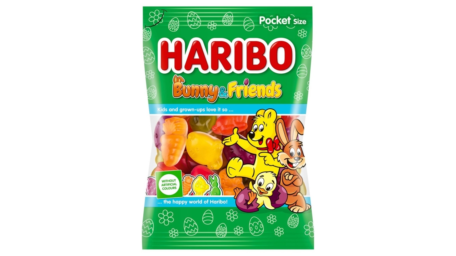 Gumeni bomboni HARIBO bunny & friends 90g - Cjenoteka