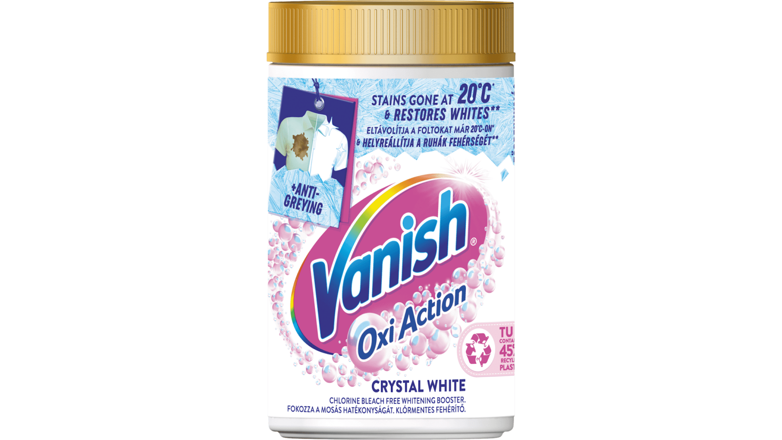 VANISH Oxy action white prašak za uklanjanje mrlja 970g - Cjenoteka