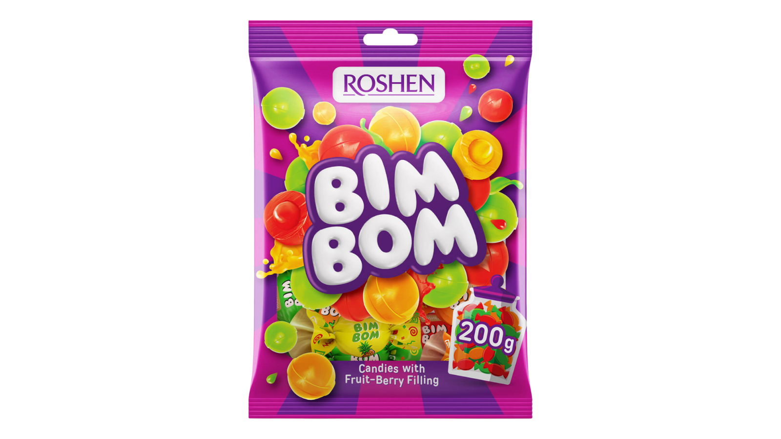Bomboni ROSHEN Bim bom 200g - Cjenoteka
