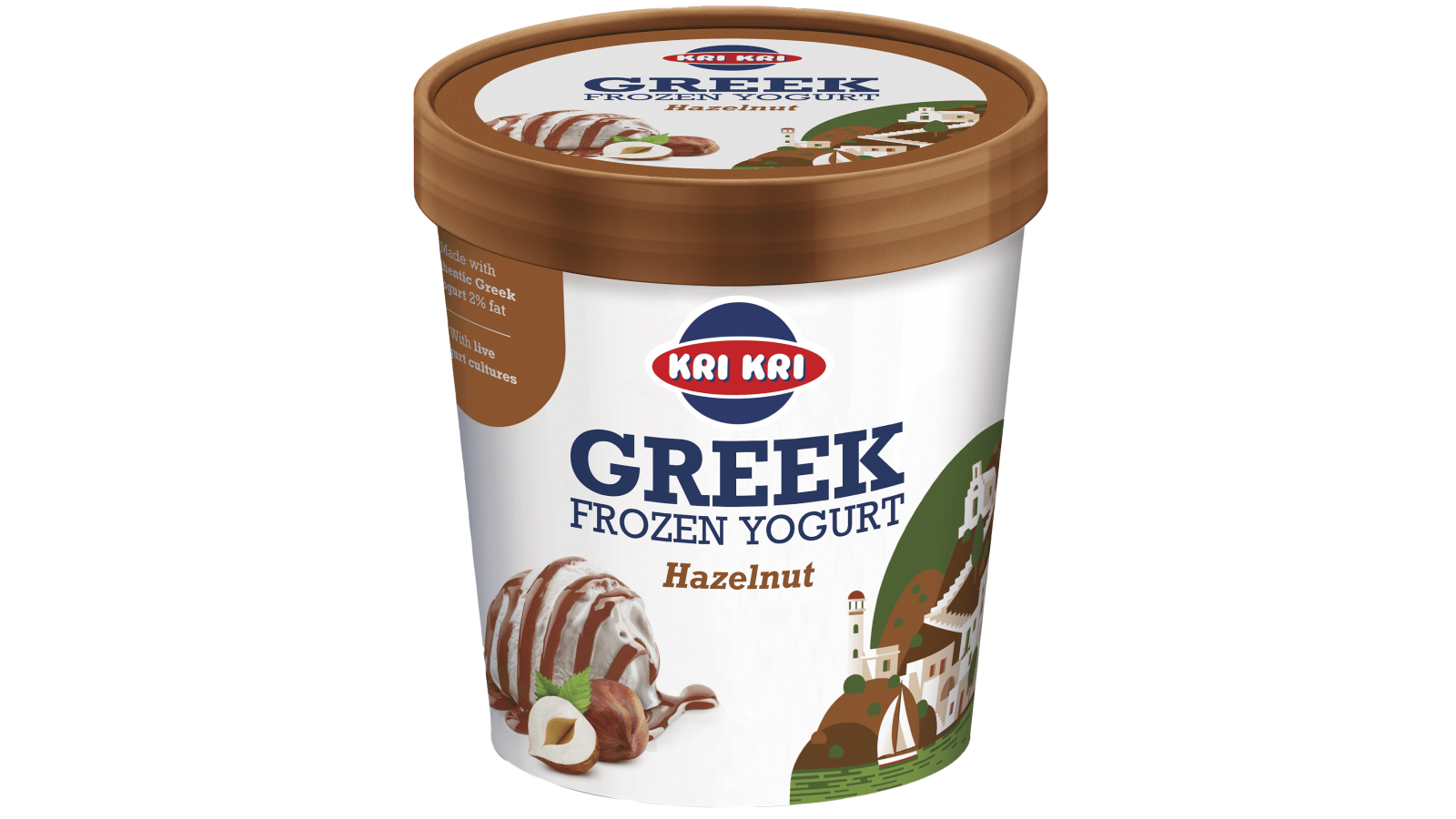 Grčki jogurt KRI KRI lješnjak smrznut 450ml - Cjenoteka