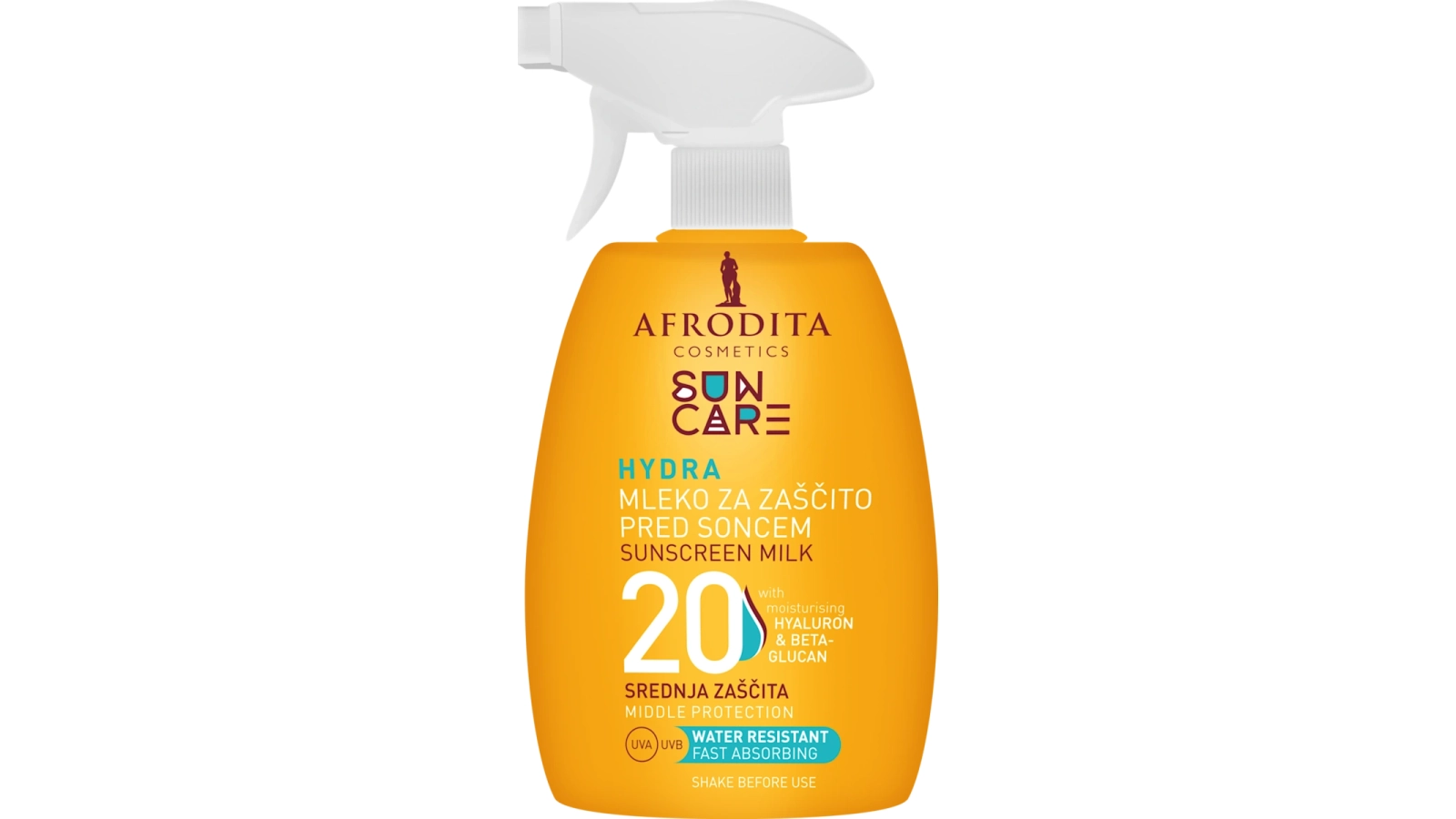 AFRODITA Sun care mlijeko za sunčanje sprej SPF20 200ml - Cjenoteka