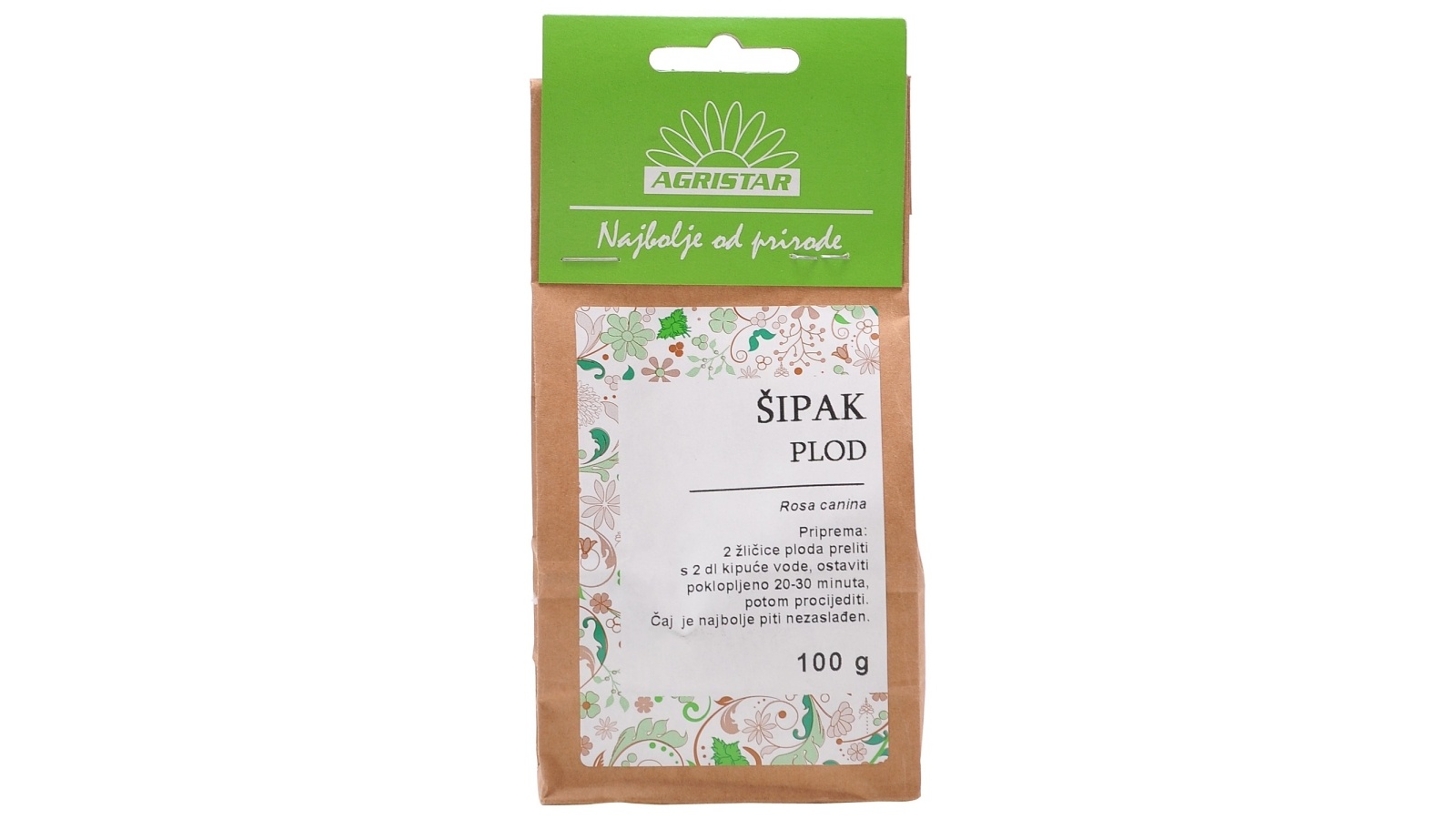 AGRISTAR šipak plod čaj 100g - Cjenoteka