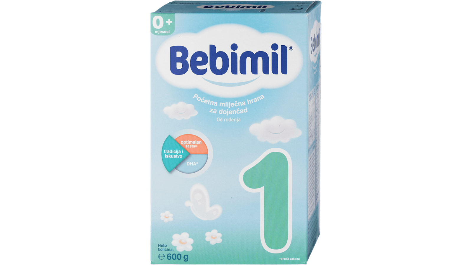 BEBIMIL 1 Početna mliječna hrana za dojenčad 600g - Cjenoteka