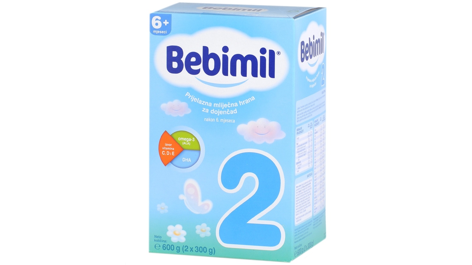 BEBIMIL 2 Početna mliječna hrana za dojenčad 600g - Cjenoteka