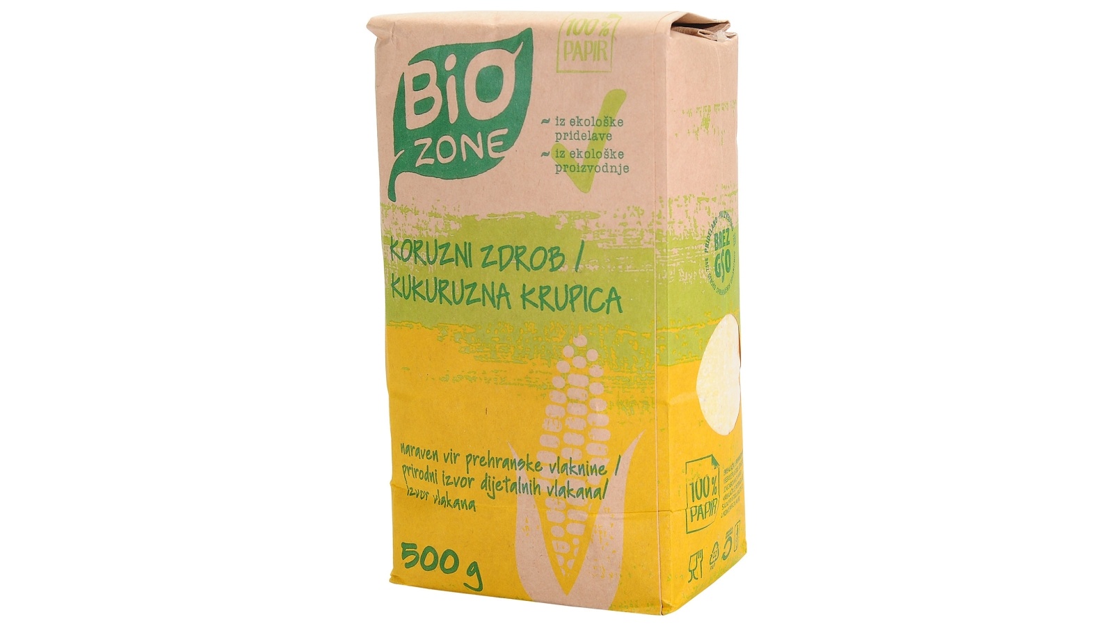BIO ZONE Kukuruzna krupica 500g - Cjenoteka