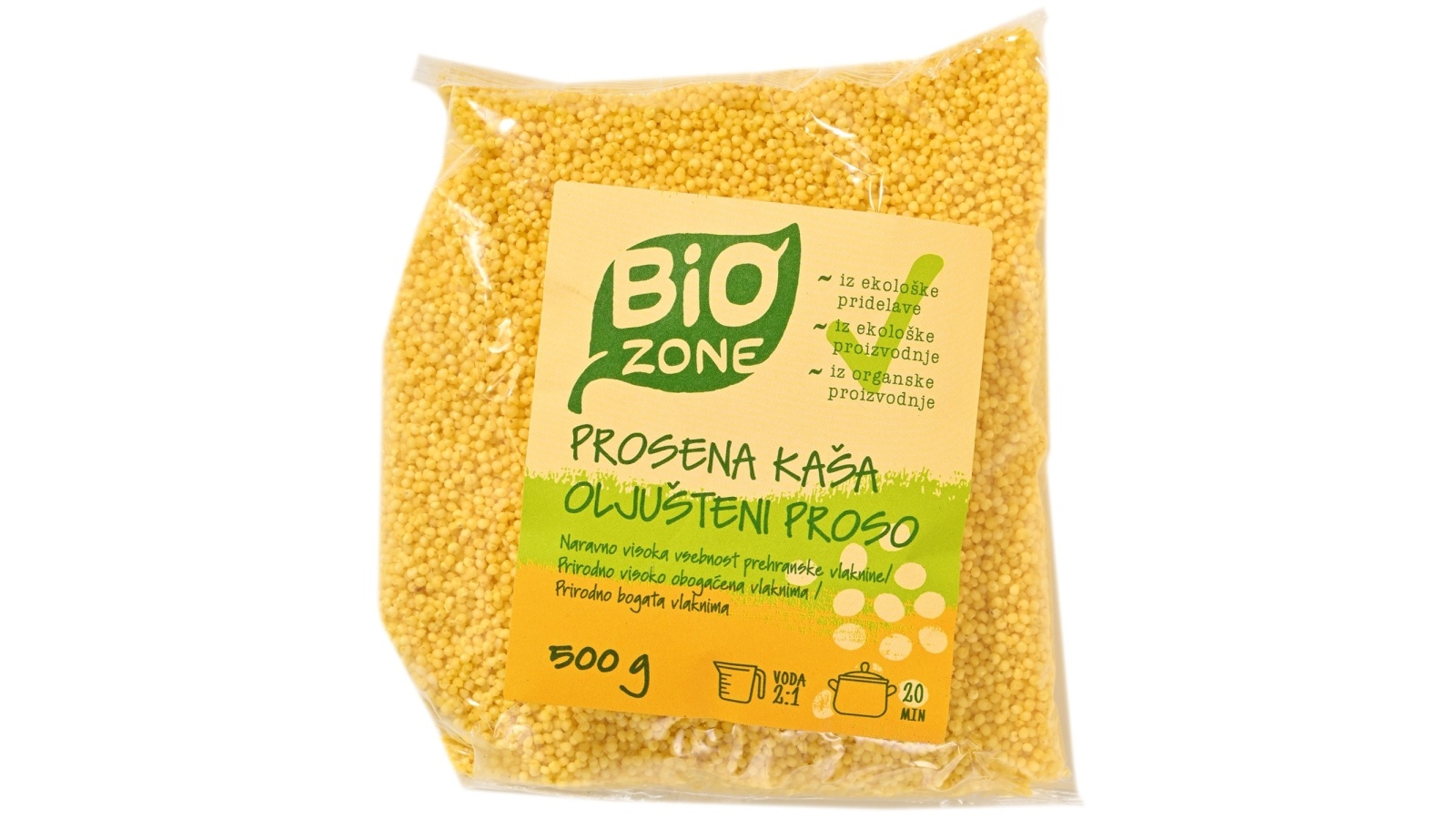 BIO ZONE prosena kaša eko 500g - Cjenoteka