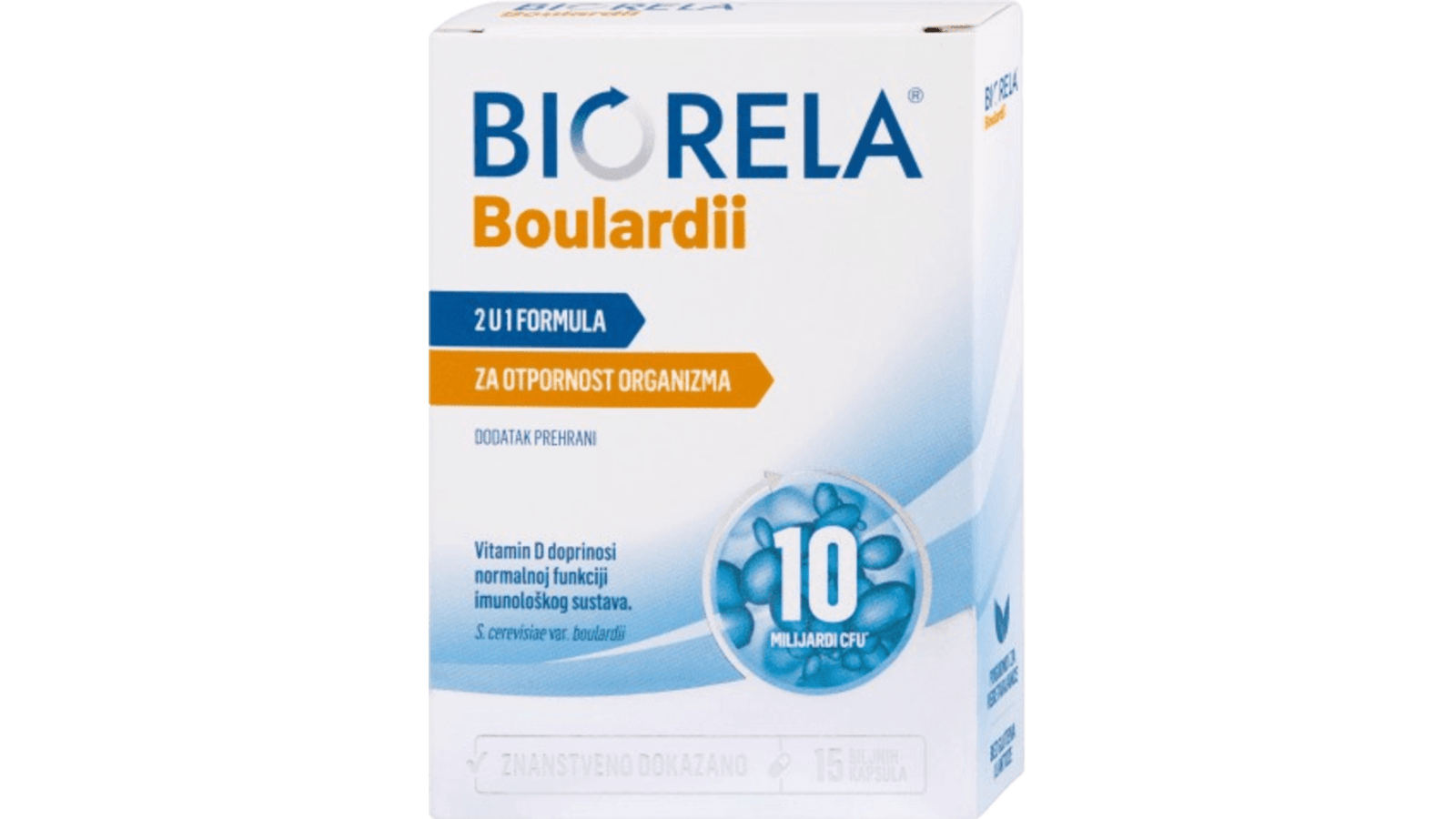 BIORELA Boulardii kapsule 15kom - Cjenoteka