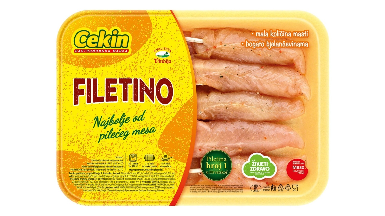 CEKIN Filetino pileća prsa 500g - Cjenoteka