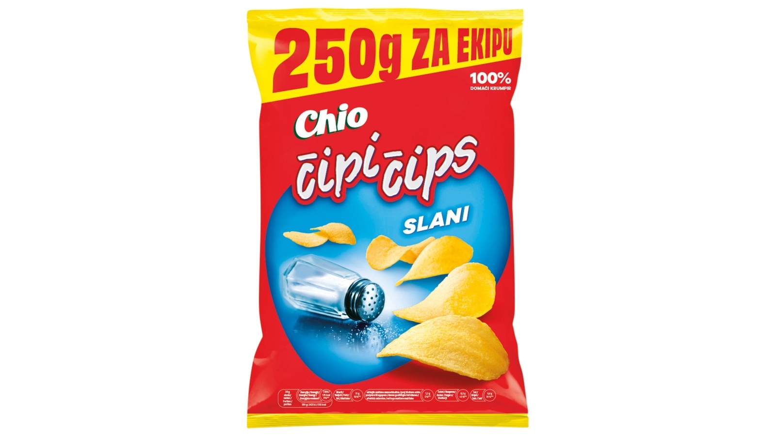 CHIO Čipi čips slani 250g - Cjenoteka