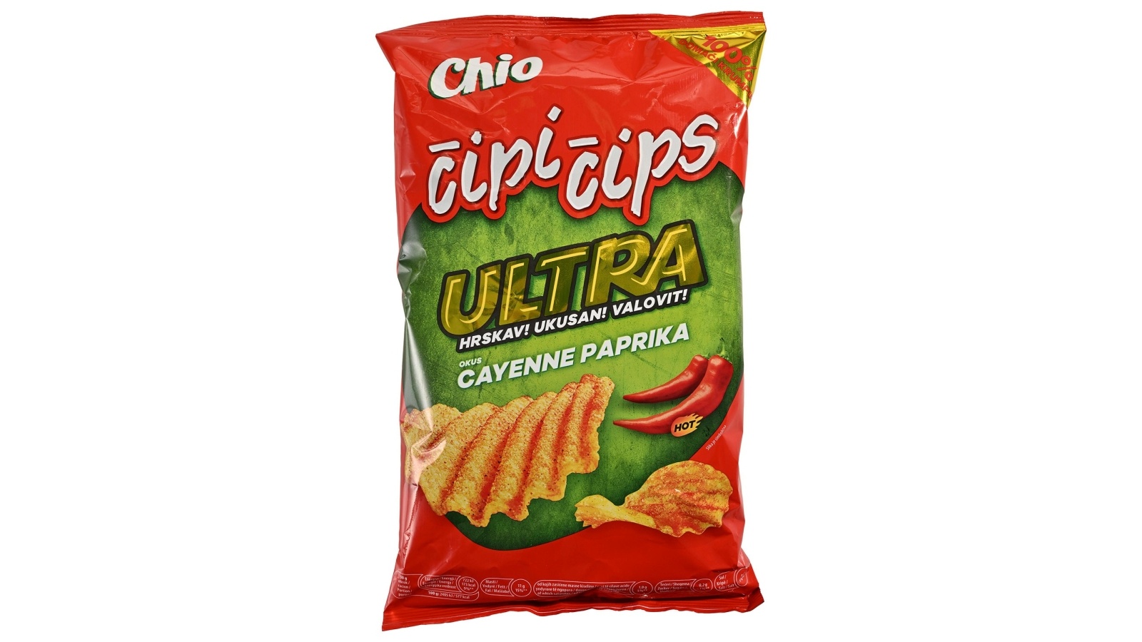CHIO Čipi čips ultra cayenne paprika 120g - Cjenoteka