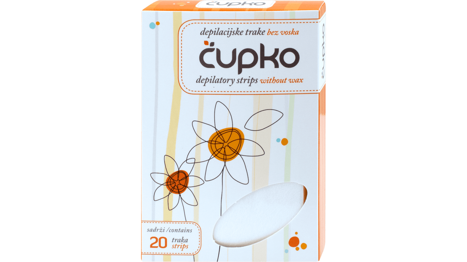 ČUPKO depilacijske trake bez voska 20kom - Cjenoteka