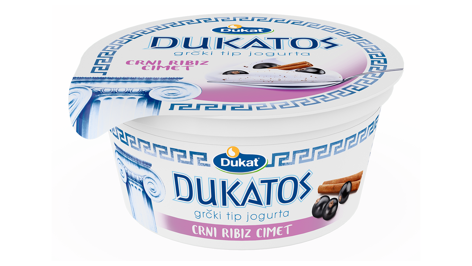 DUKATOS grčki tip jogurta crni ribiz cimet 150g - Cjenoteka
