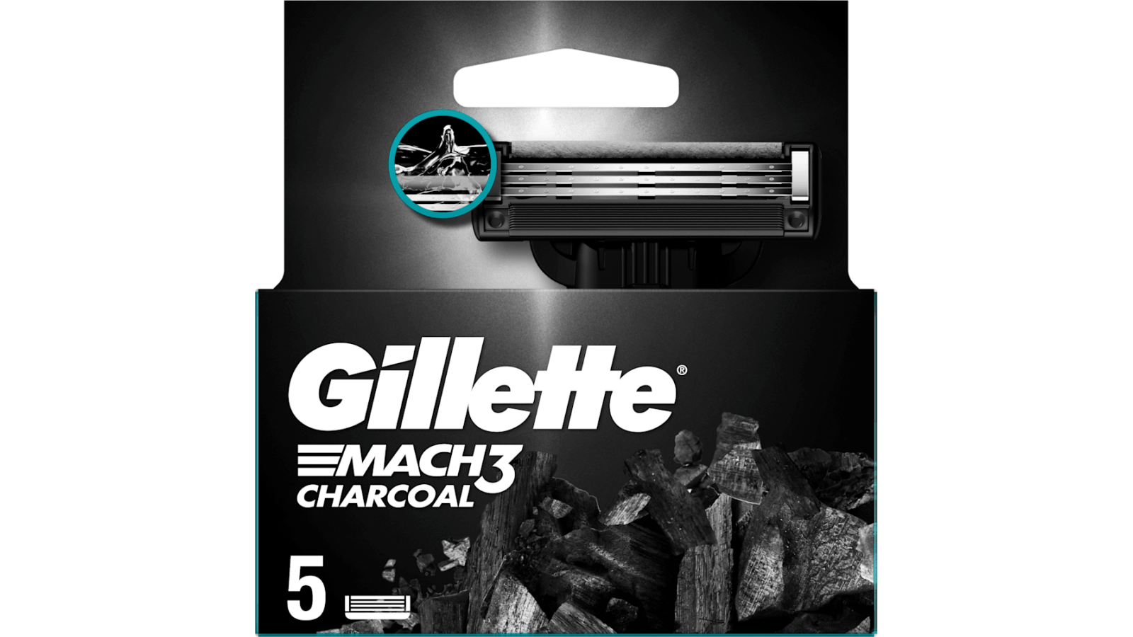 GILLETTE Mach3 charcoal patrone 5kom - Cjenoteka