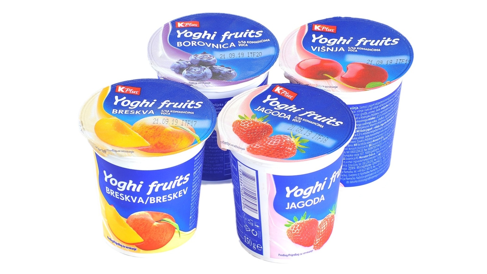 K PLUS Yoghi fruits voćni jogurt razni okusi 150g - Cjenoteka