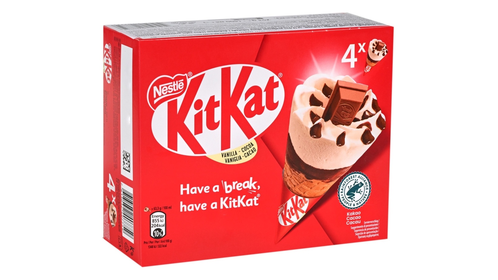KIT KAT sladoled kornet multipack 4x100ml - Cjenoteka
