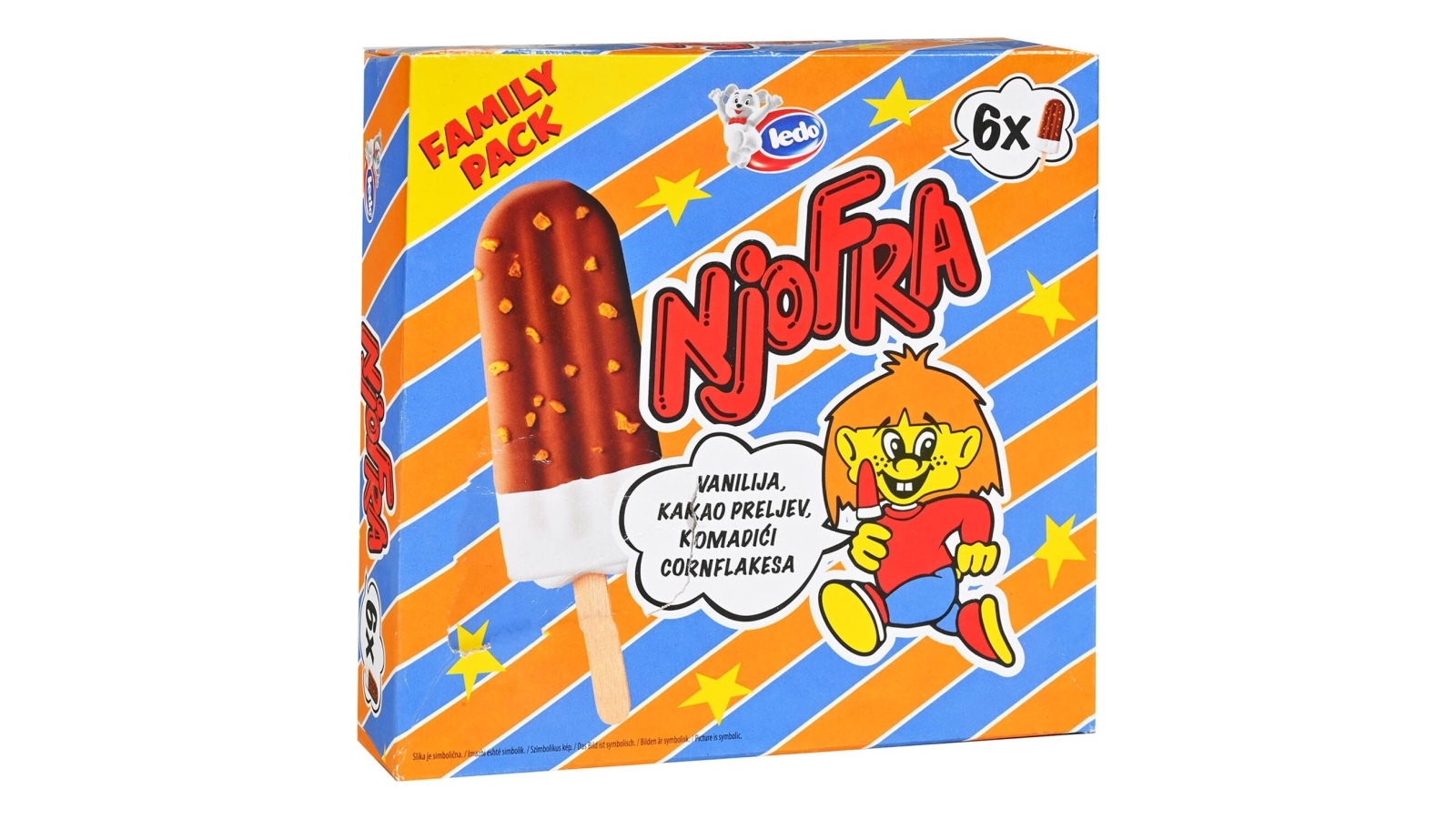 LEDO Njofra sladoled štapić 6x65ml - Cjenoteka