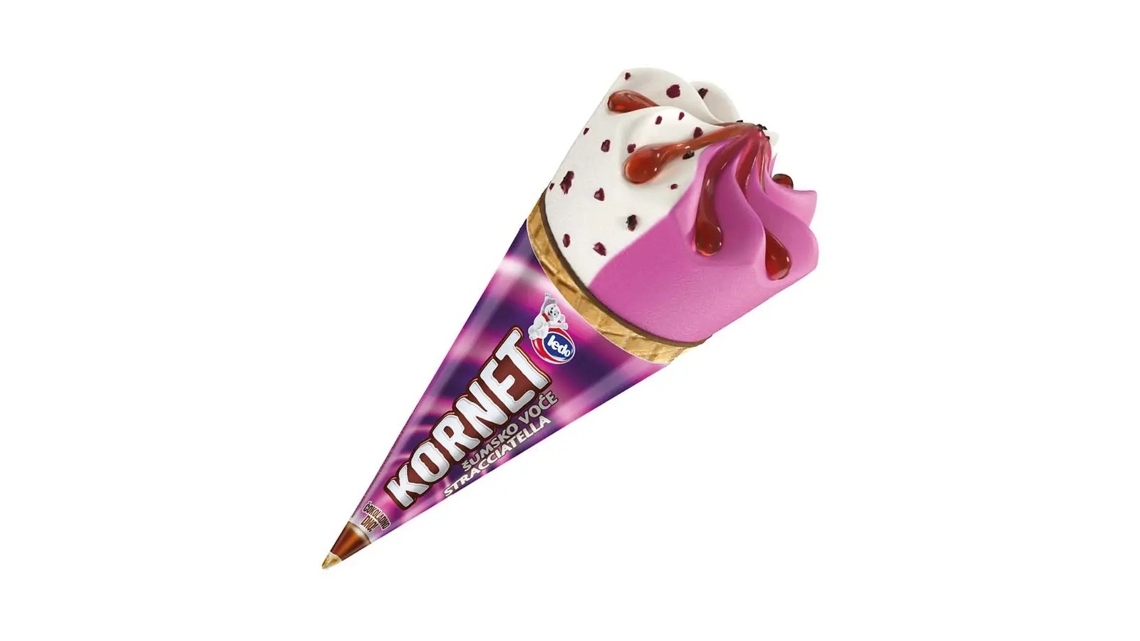 LEDO Stracciatella šumsko voće sladoled kornet 120ml - Cjenoteka