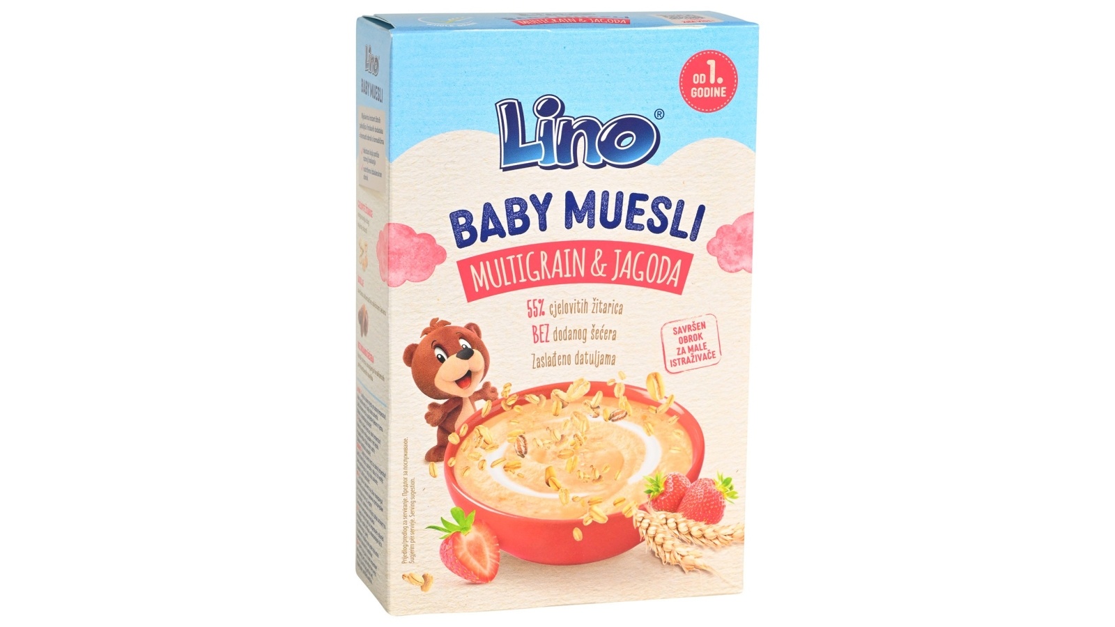 LINO Baby muesli jagoda 150g - Cjenoteka