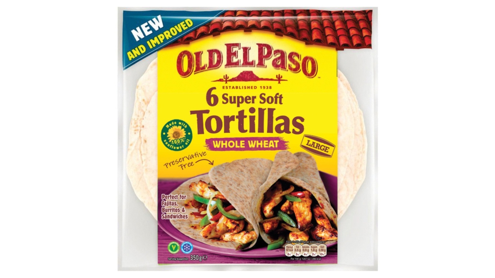 OLD EL PASO integralne tortilje 6x25cm 350g - Cjenoteka
