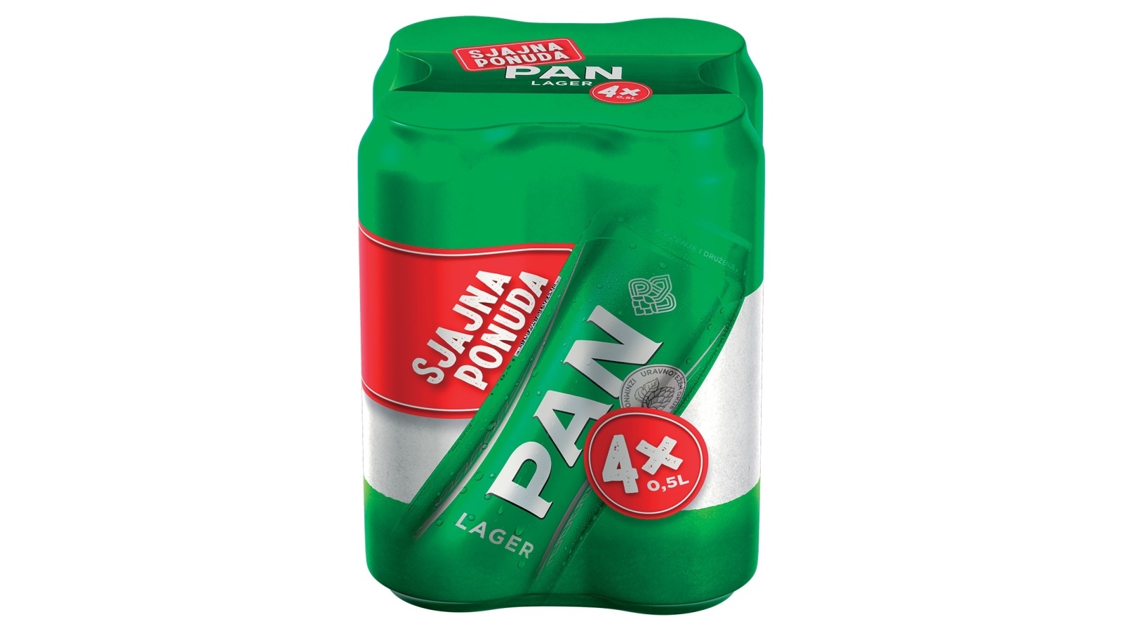 PAN pivo limenka 4x0,5l - Cjenoteka