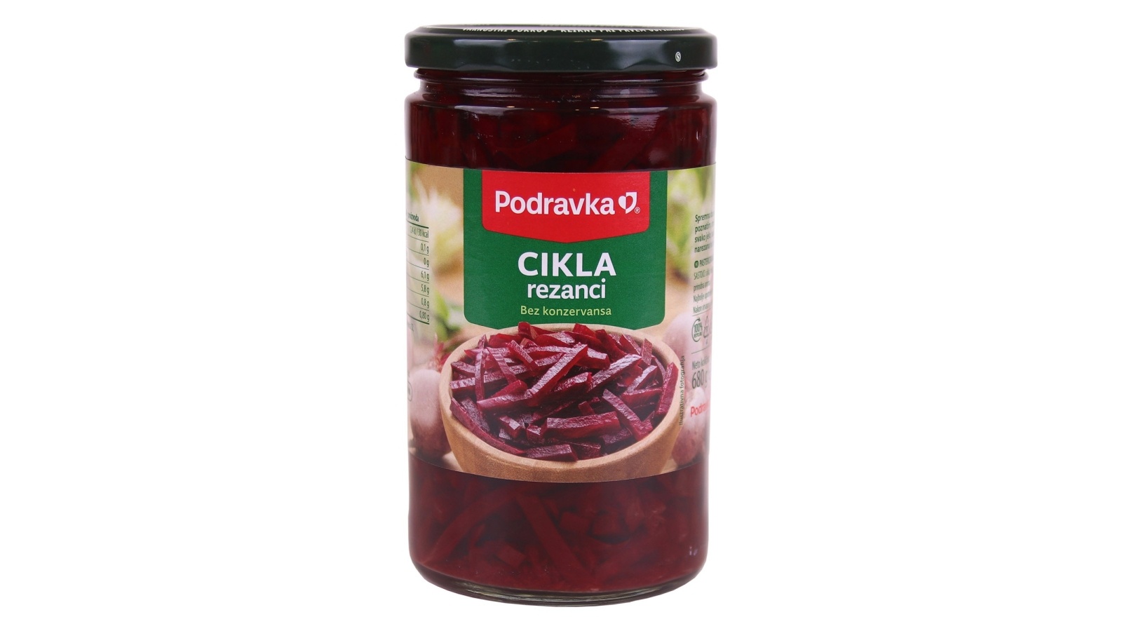 PODRAVKA cikla rezanci 680g - Cjenoteka