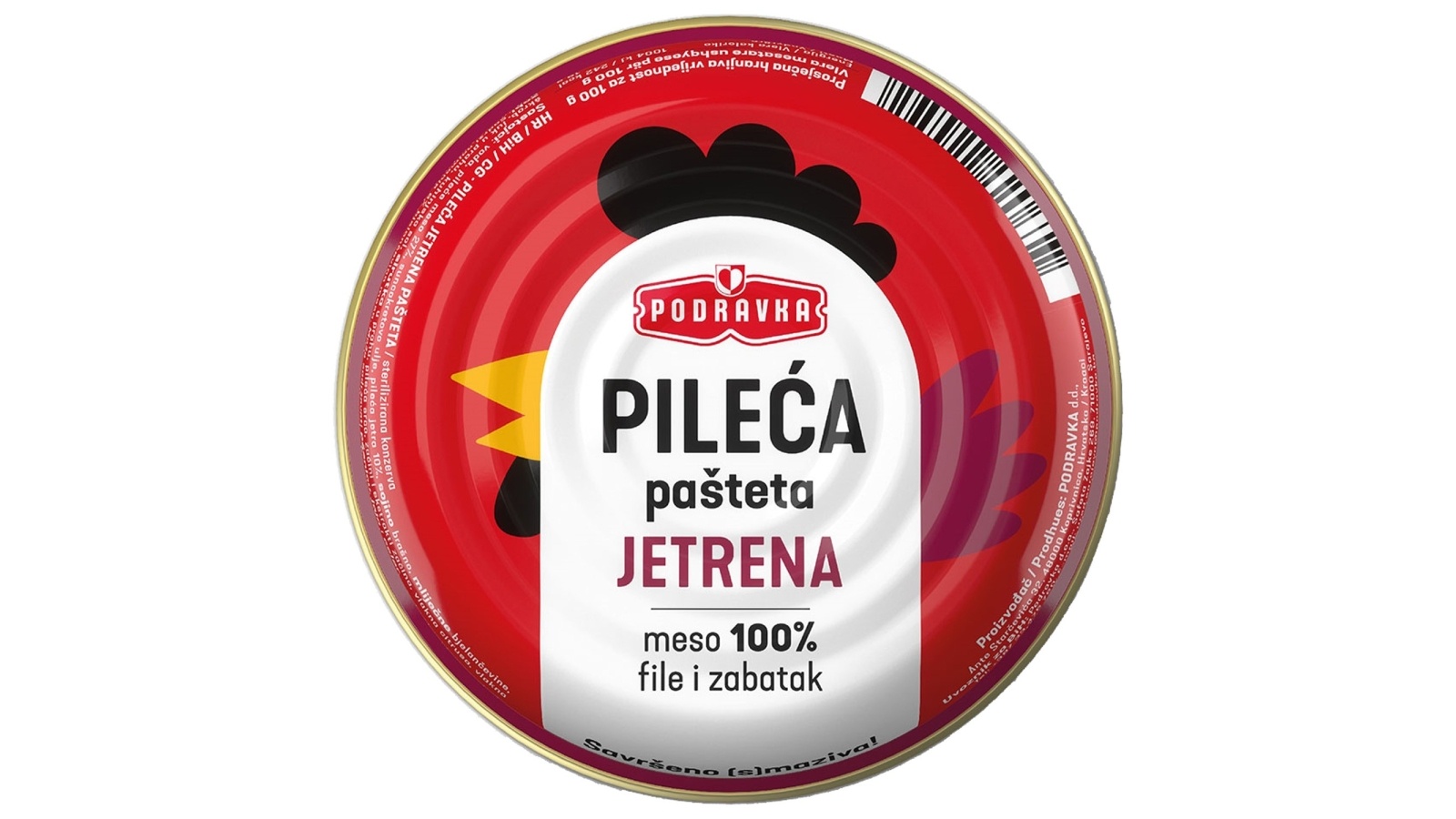 PODRAVKA Pileća pašteta jetrena 95g - Cjenoteka