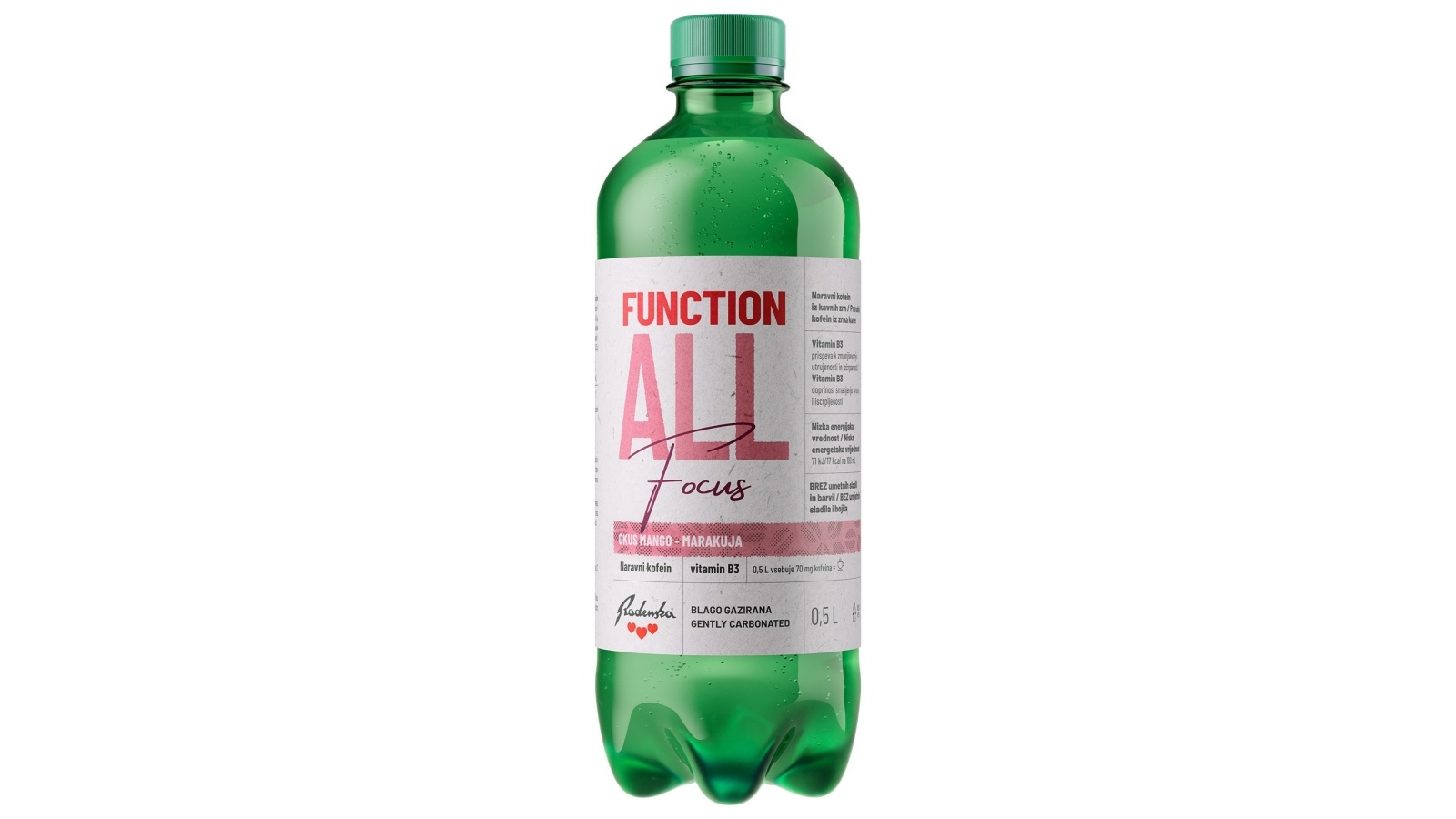 RADENSKA Function All Focus gazirana voda 0,5l - Cjenoteka