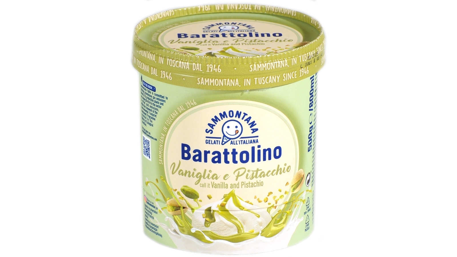 SAMMONTANA Barattolino sladoled vanilija i pistac 800ml - Cjenoteka