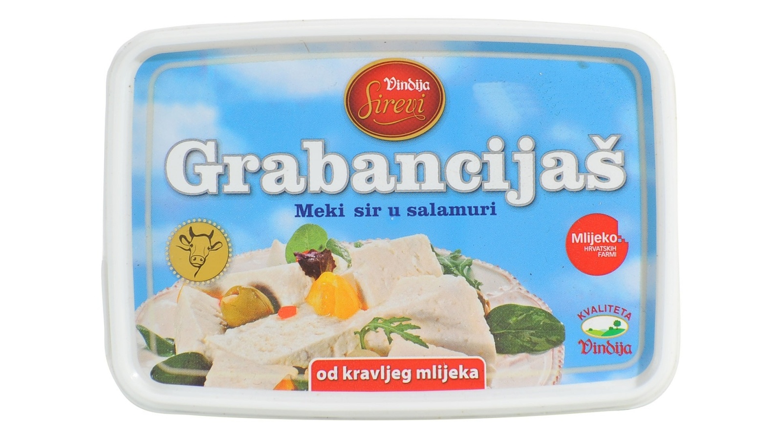 VINDIJA Grabancijaš meki sir u salamuri 350g - Cjenoteka