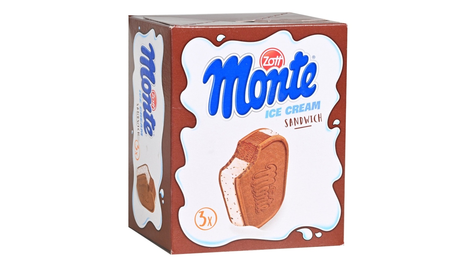 ZOTT Monte sandwich sladoled multipack 3x120ml - Cjenoteka