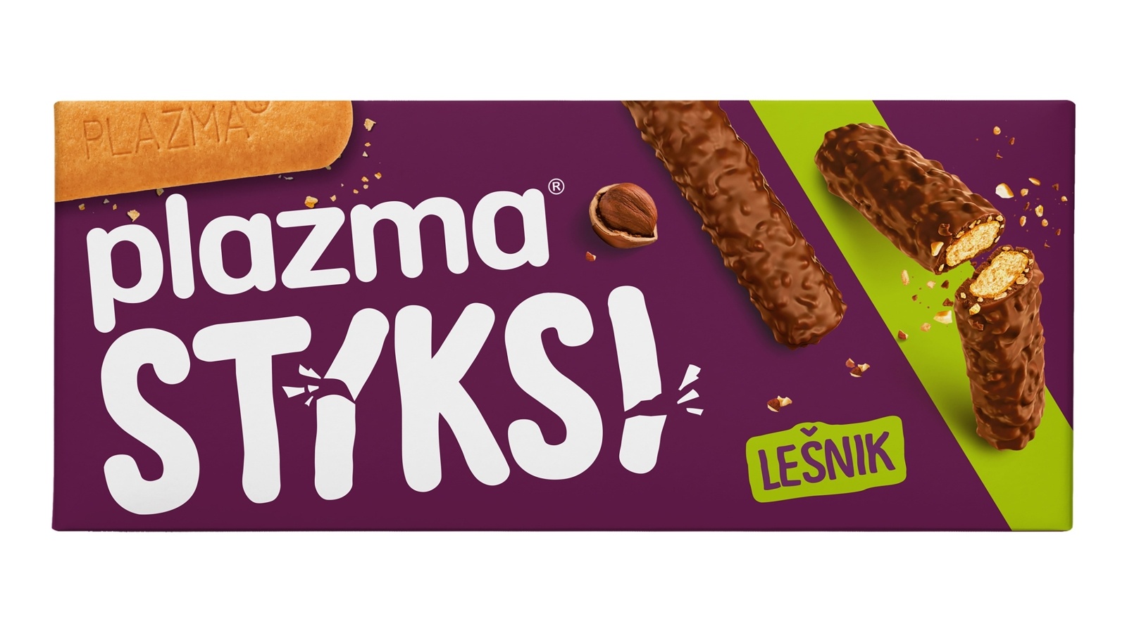 Stiksi PLAZMA lješnjak keks 125g - Cjenoteka